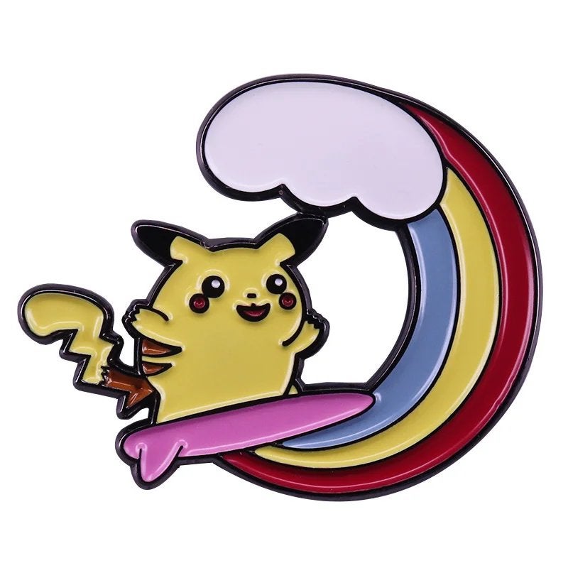 EP#165 Surfing Pikachu Enamel Pin | The Geeky Oasis