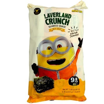 Minions Laverland Crunch Seaweed Snack Sea Salt (1) | The Geeky Oasis