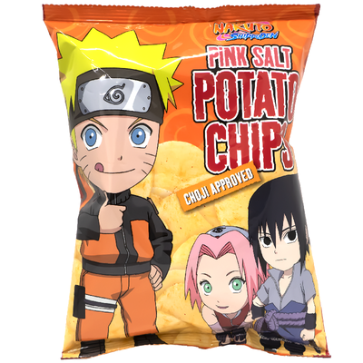 Naruto Shippuden Pink Salt Potato Chips | The Geeky Oasis
