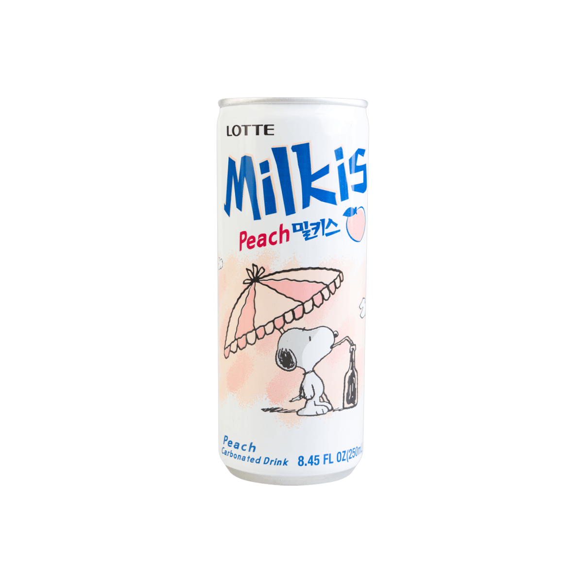 Lotte Milkis Carbonated Drink Peach Flavor | The Geeky Oasis
