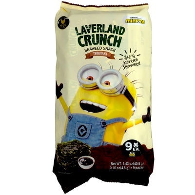 Minions Laverland Crunch Seaweed Snack Teriyaki Flavor | The Geeky Oasis