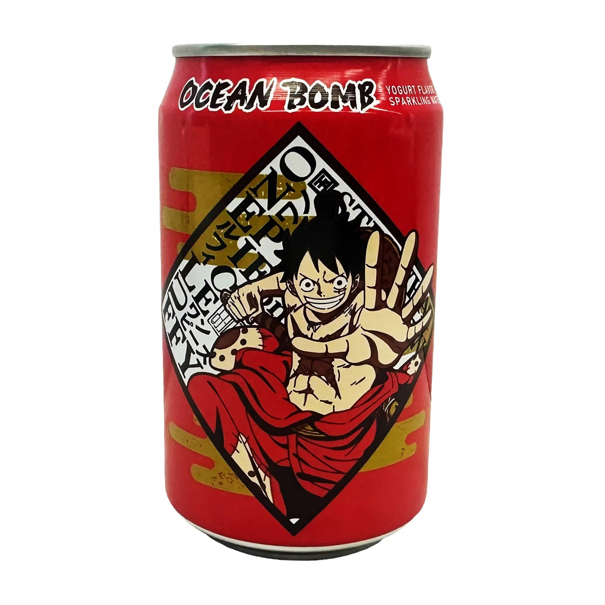 Ocean Bomb One Piece Yogurt Flavor Soda | The Geeky Oasis
