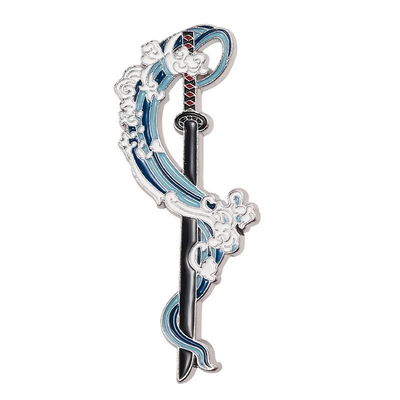 EP#177 Water Nichirin Sword Demon Slayer Enamel Pin | The Geeky Oasis
